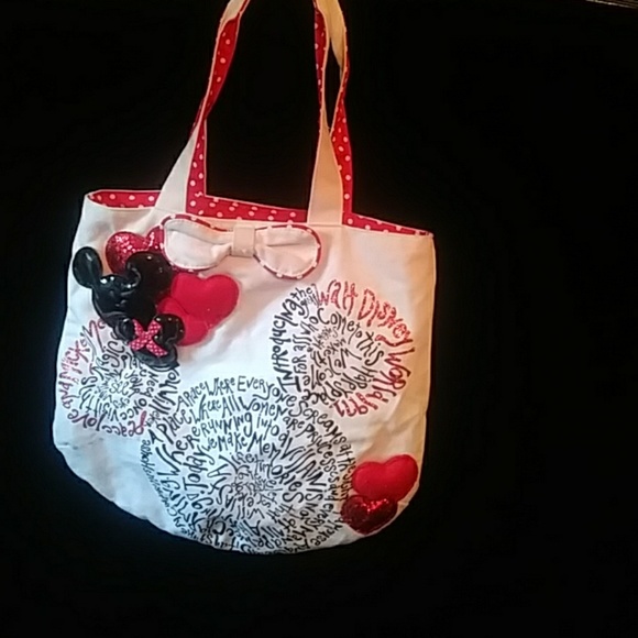Disney | Bags | Disney Canvas Tote Bag Sz 4x14 Inches | Poshmark